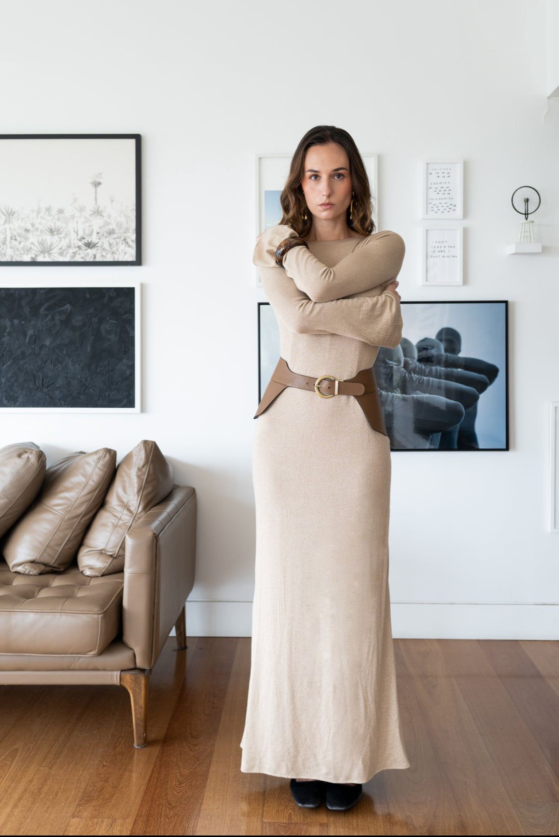 Eclipse Belt Mocha Mouse & Black | Amarante